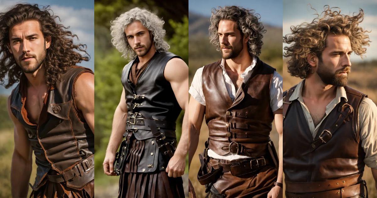 Lexica - Lithe pale 30 year old male with wild curly gray hair blowing ...