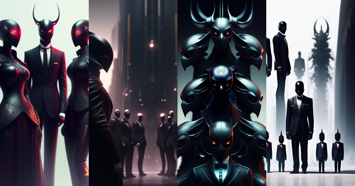 Lexica - A group of creepy evil abstract non-human horror creatures ...