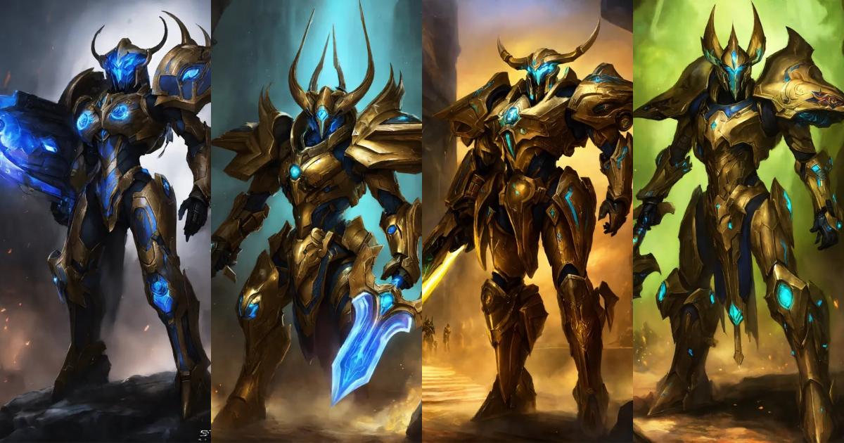 Lexica - Retribution of scyrah dawnguard sentinel, starcraft protoss art