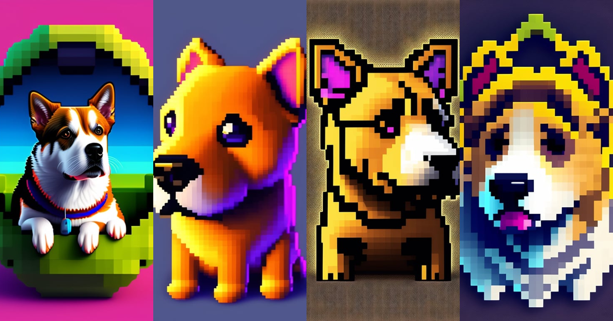 Lexica - Sprite of dog in the spaceship, pixel-art, top-down view, game ...