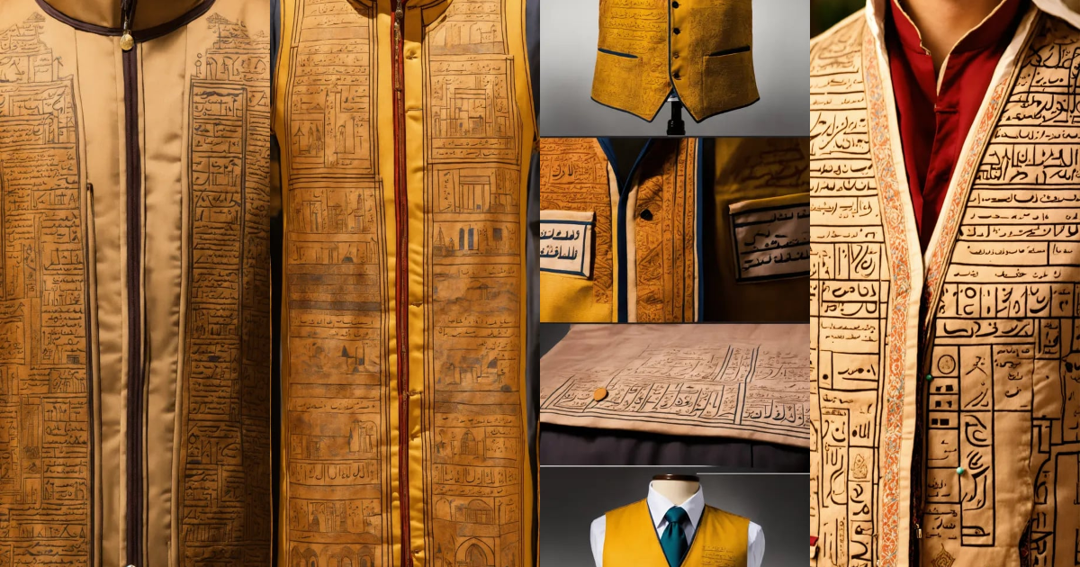 Lexica - A special design for the tour guide a 7-inch neck waistcoat ...