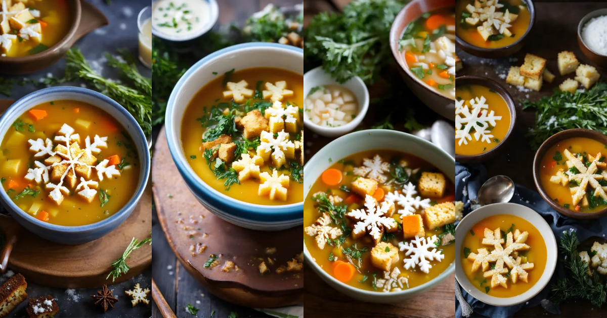 Lexica - Umbrella's Snowfall Soup A hearty winter soup with snowflake ...