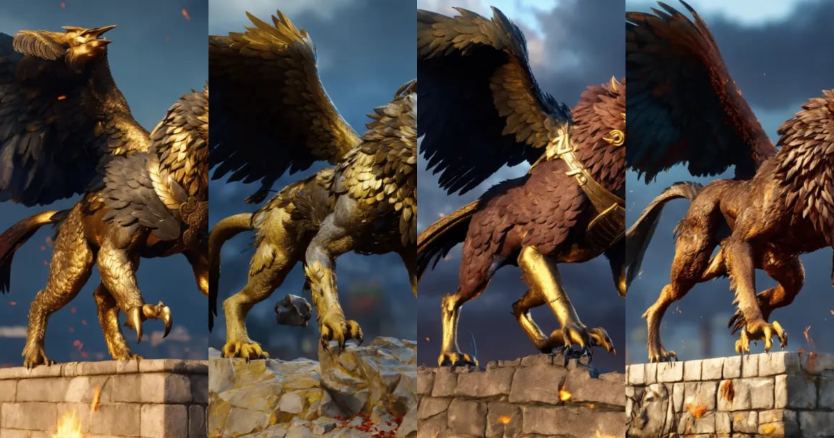 Lexica - An undead griffin. 8k, HDR, unity render