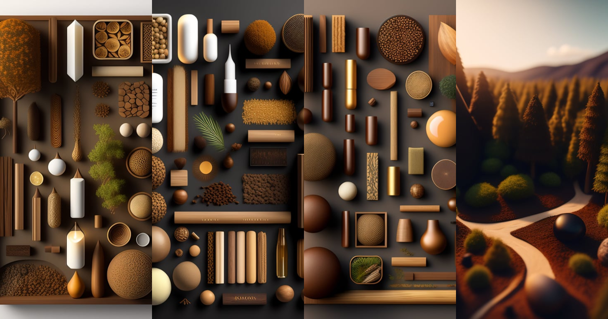 Lexica - 'Psilocybin, Knolling, Knolling layout, Earth tones, Natural ...