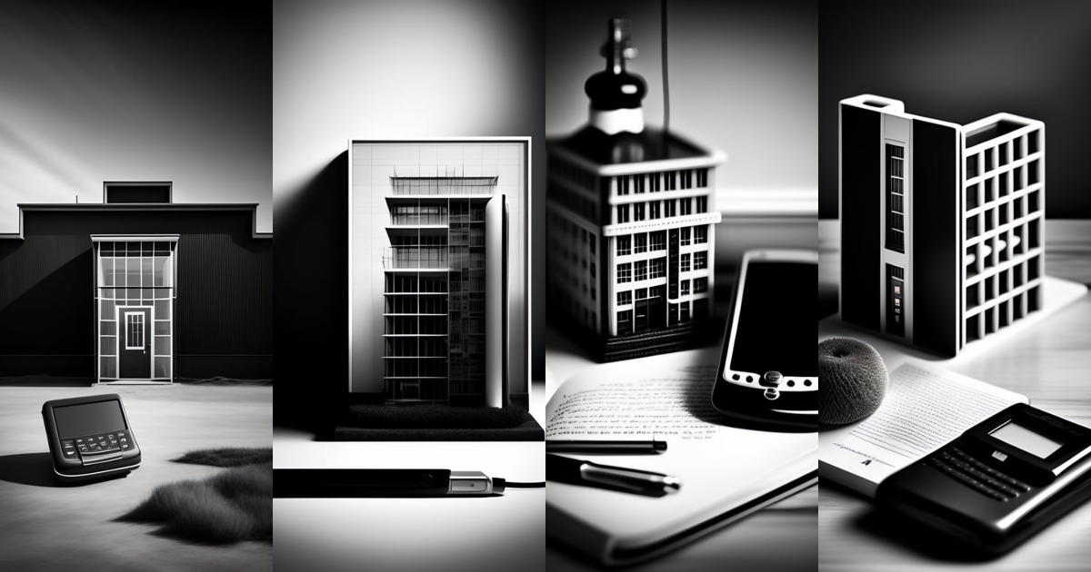 Lexica - A black and white photo a letter and an old fashioned phone ...