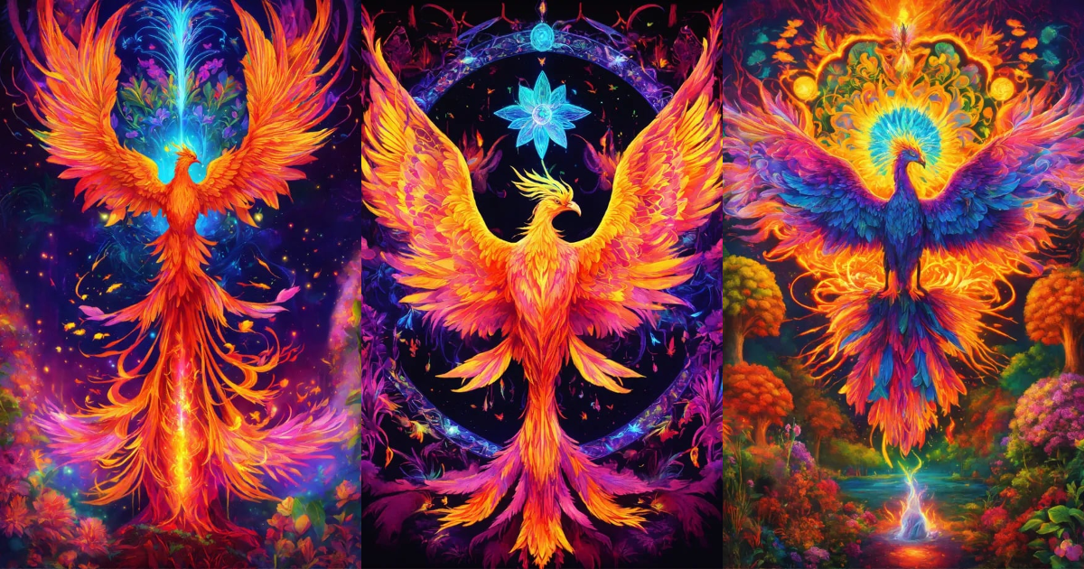 Lexica - Phoenix rising, ayahuasca medicine spirit, garden eden ...