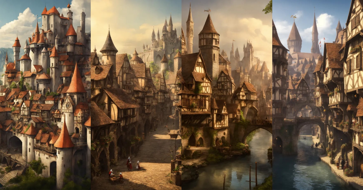 Lexica - Medival human fantasy city