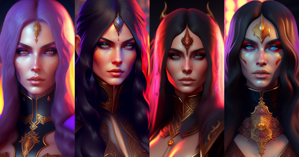 Lexica - Demon wizard girl. Concept art portrait of Casey Weldon, Olga ...