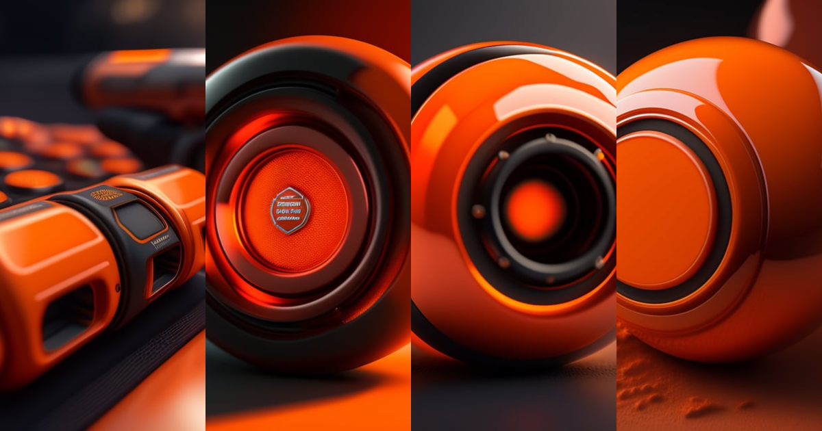 Lexica - CS-GO granade skin, hollographic orange details color ...