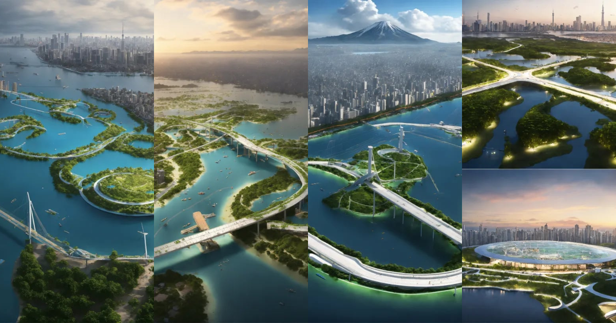 Lexica - Imagine a vision of future Tokyo in 2050 with networks of ...