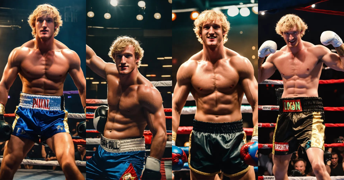 Lexica - Logan Paul, fabio body, Boxing Ring, Victory, Happy, Sweaty ...