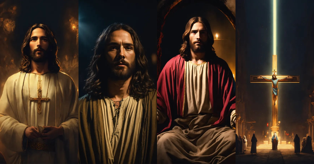 Lexica - JESUS 8K. SURROUNDED BY DARKNESS.