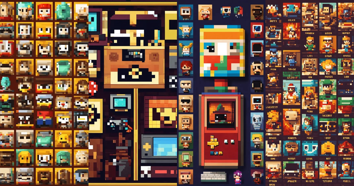 Lexica - Pixelated Pop Culture Icons Step into the pixelated past with ...