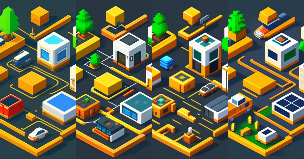 Lexica - Modern isometric pixel art tileset