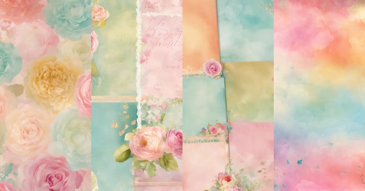 Lexica - Shabby chic dreamy mist pastel junk journals create beautiful ...