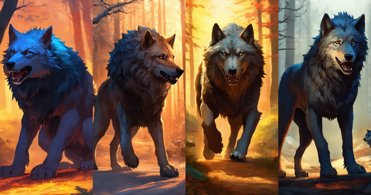 Lexica - A massive dire wolf.