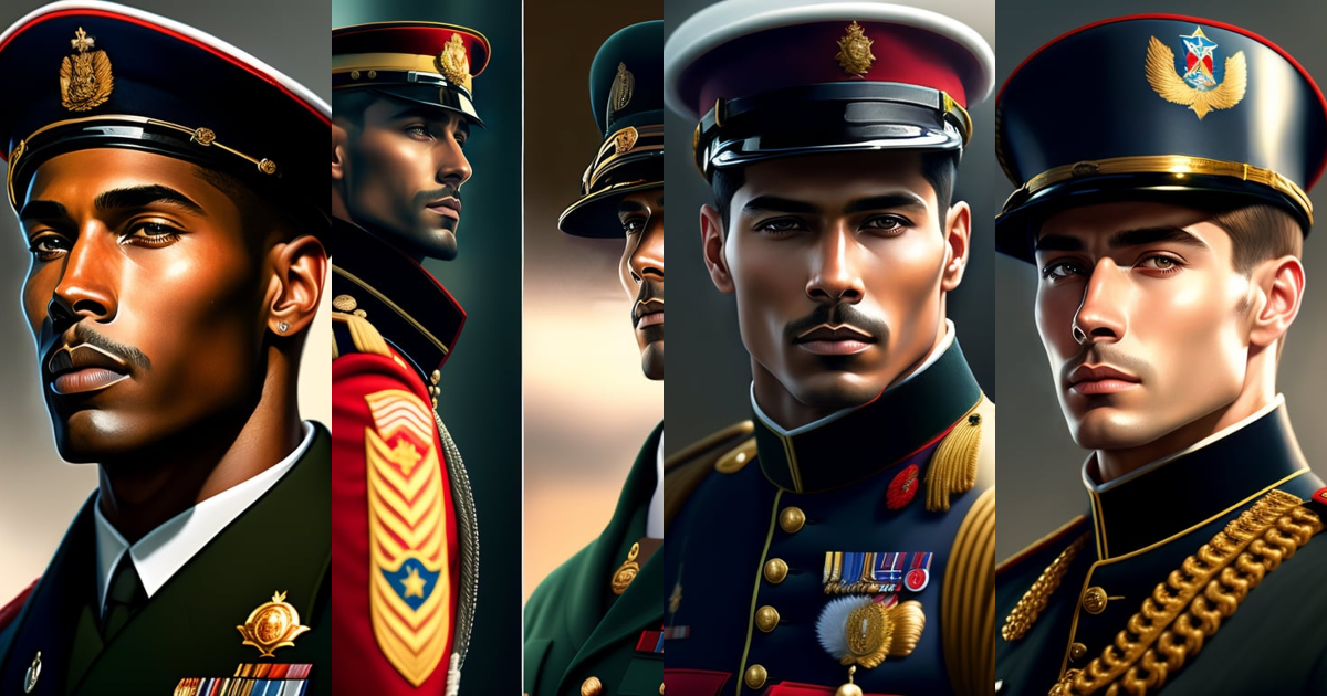 Lexica - A digital painting of a man in a military uniform, a ...