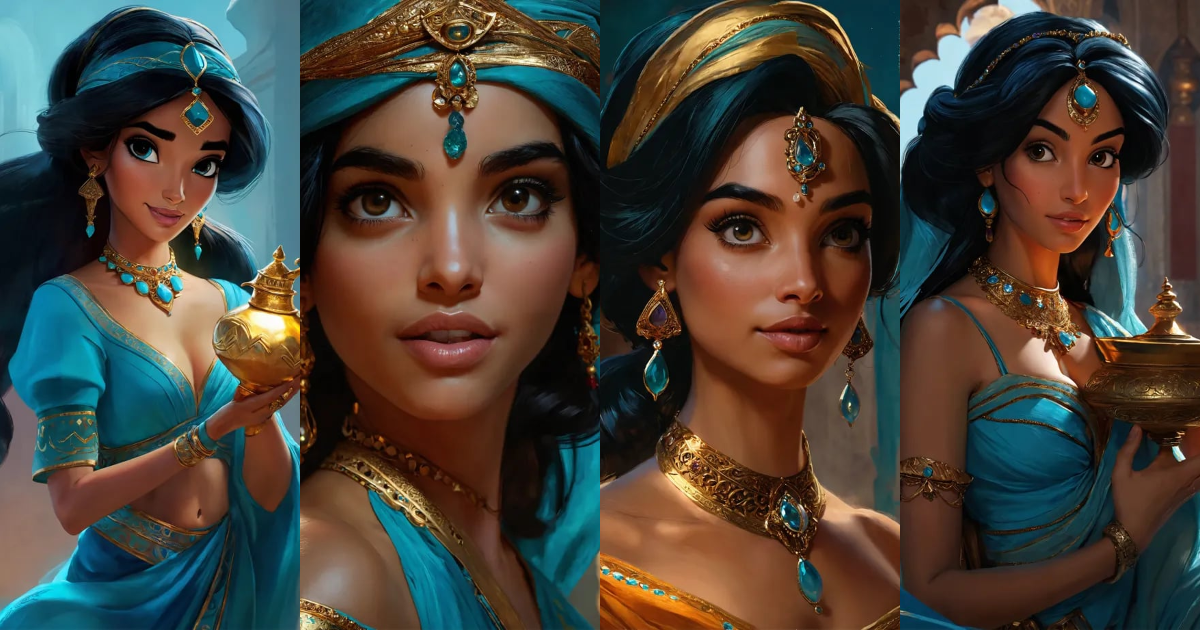 Lexica - Princess Jasmine from the movie Aladdin and the magic lamp ...