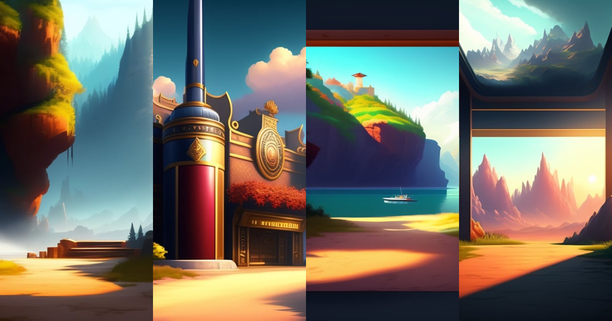 Lexica - Draw a game scenery background that represents a movie studio ...