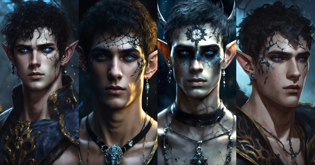 Lexica - Fantasy portrait of a gaunt male elf, sickly thin, scrawny ...