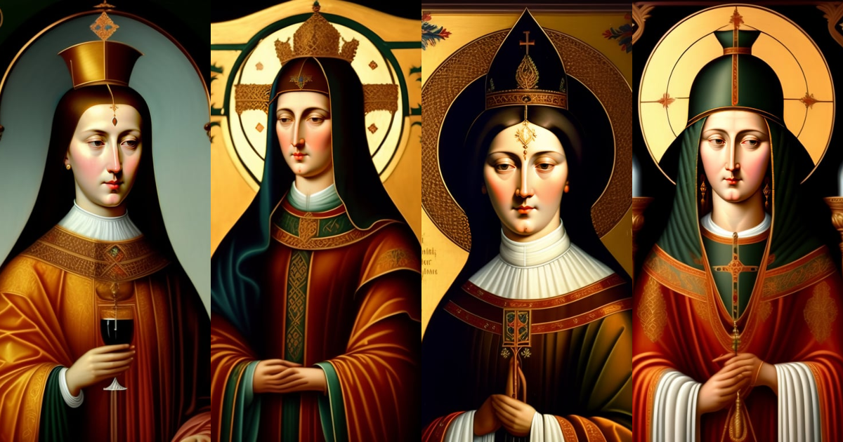 Lexica - Shorter face German Benedictine abbess renaissance stylized ...