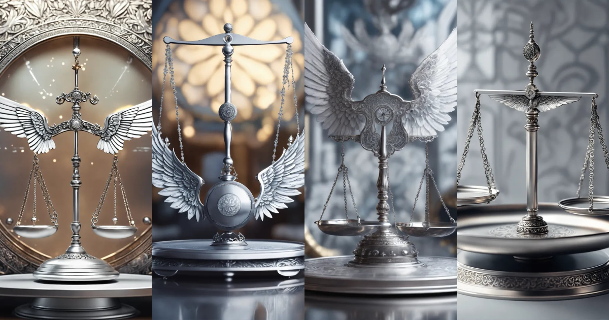 Lexica - Beautiful and perfect silver balance scale, detailed, digital ...