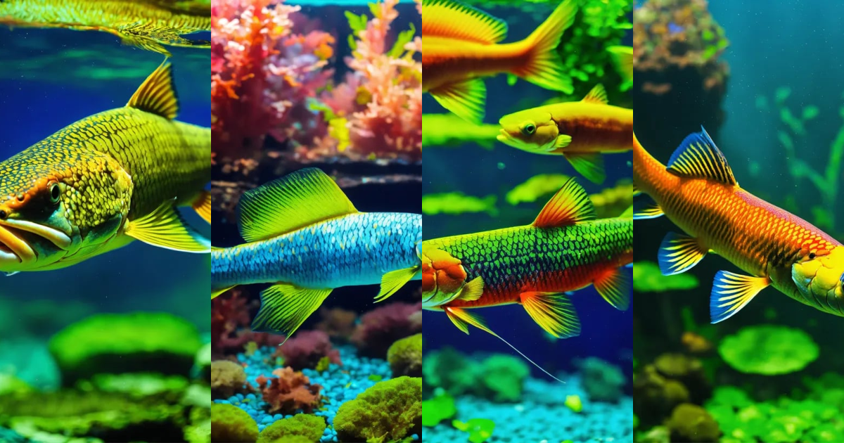 Lexica - Colorful full body Gar fish