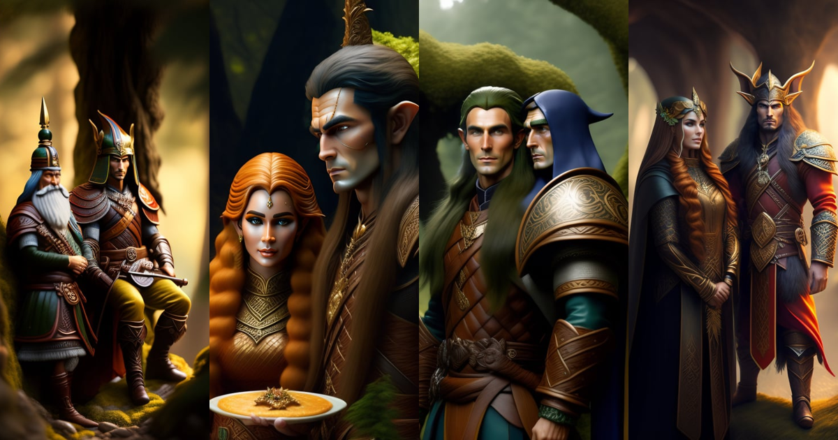 Lexica - Wood elf with congar