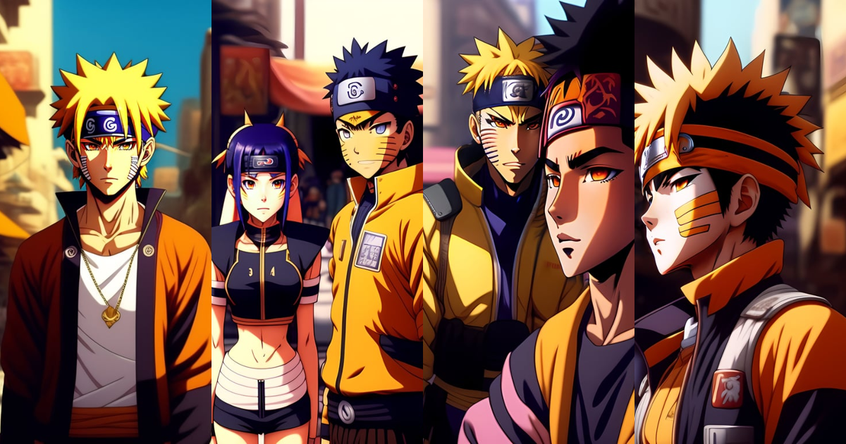 Lexica - Anime character Naruto visit Cairo in the mid-eighties