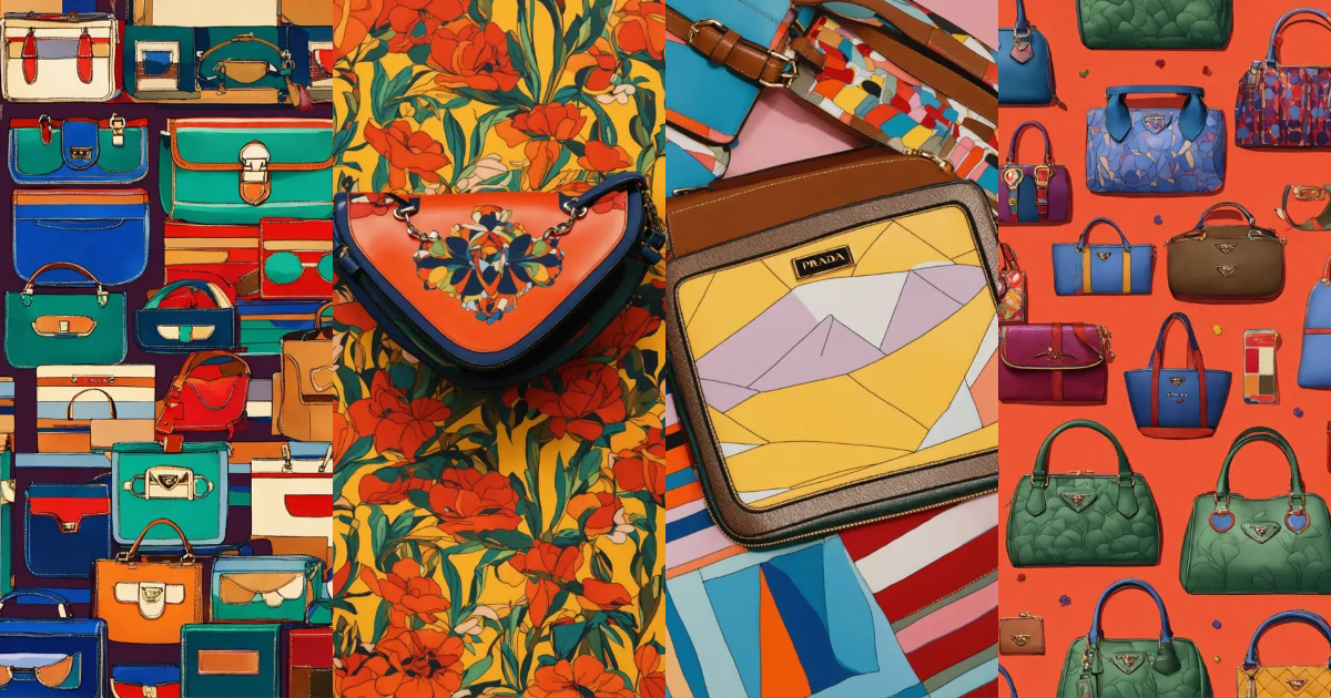 Lexica - Art style Prada pattern purse