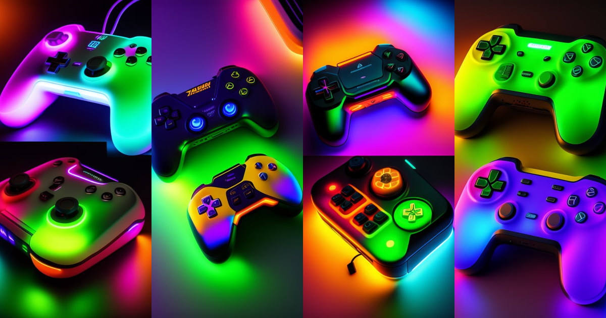 Lexica - Design a futuristic, single neon-colored modern-style gaming ...