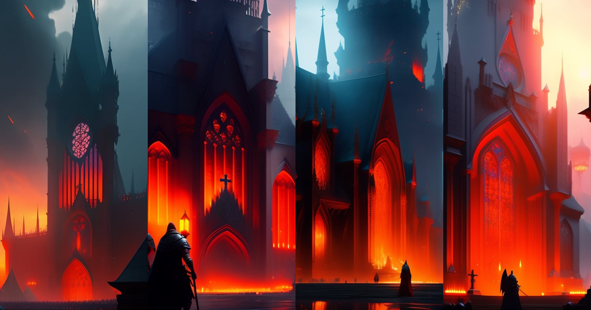 Lexica - Epic battlefield. medieval. epic fantasy cathedral castle ...