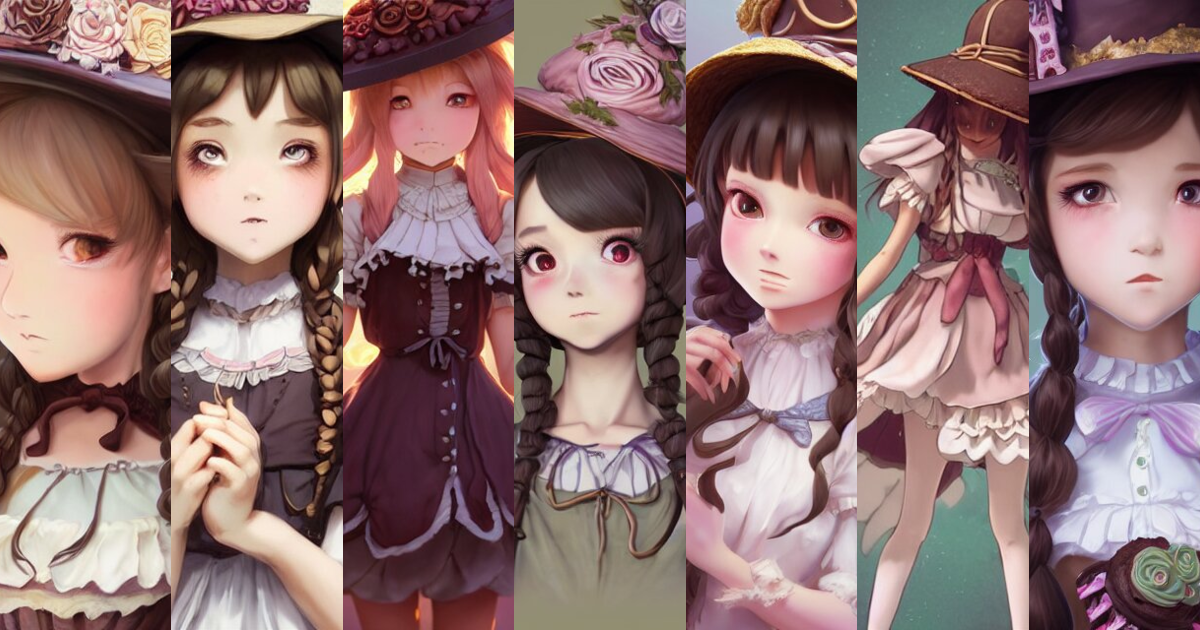 Lexica - A girl as ( fantasy personification of chocolate cupcake ...
