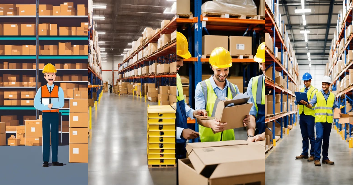 Lexica - Bright and friendly warehouse environment Employees working ...