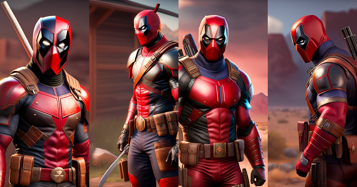 Lexica - Deadpool suit in red dead redemption 2, cinematic ...