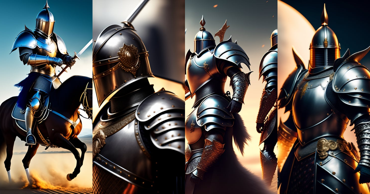 Lexica - Blaspherious dressed in knight armor slaying monsters