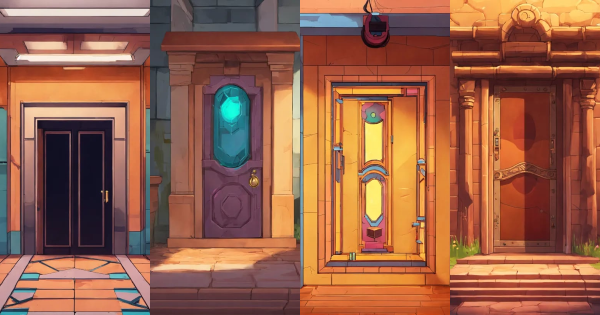 Lexica - Generate 2D portal door to hyper casual game