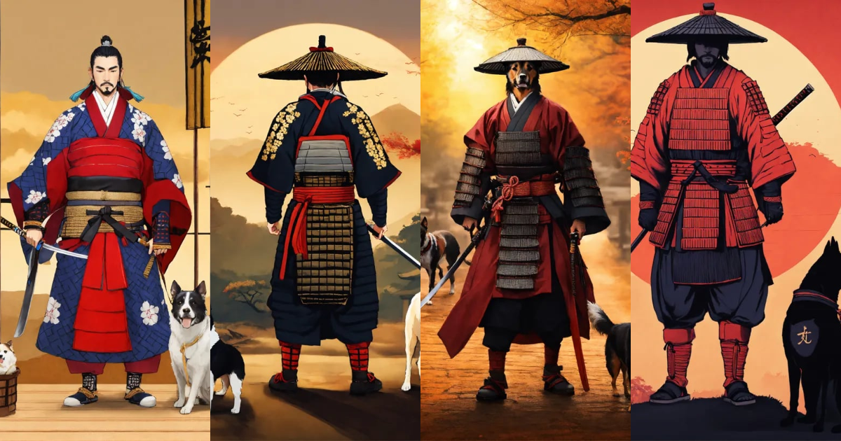 Lexica - Samurai with dog