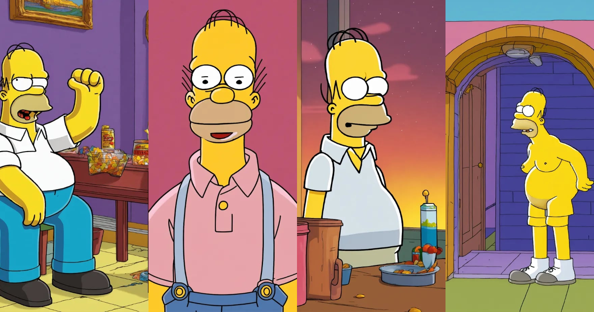 Lexica - Skinny Homer simpson