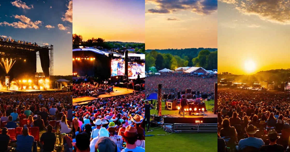 Lexica - Outdoor country music concert hd 4k
