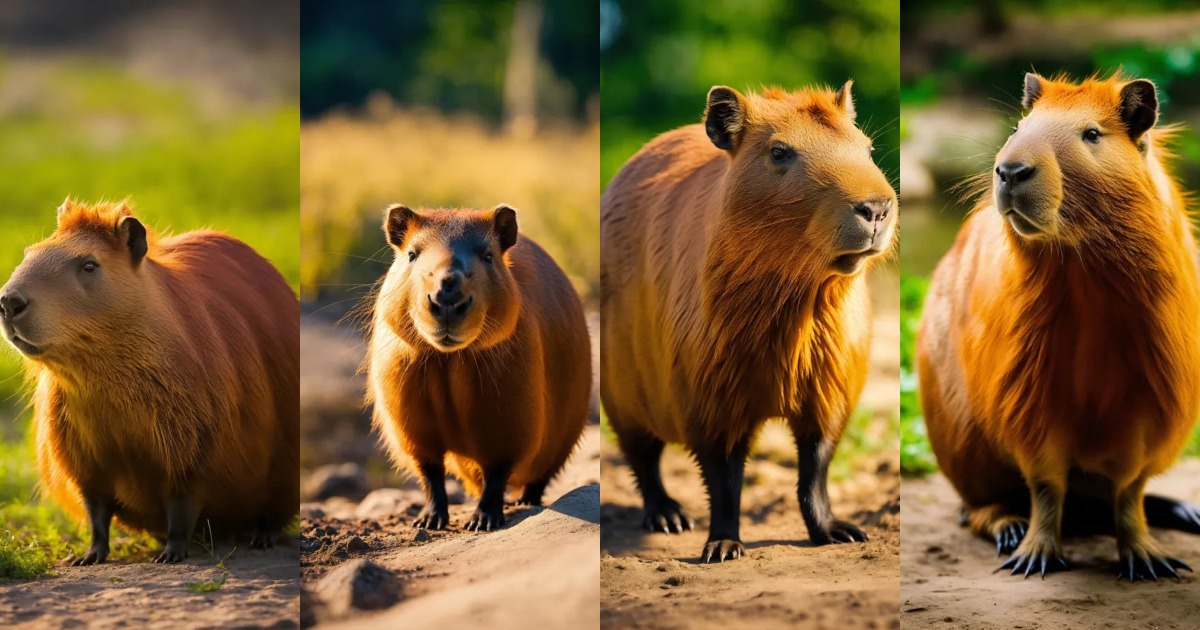 Lexica - A capybara with a red hair