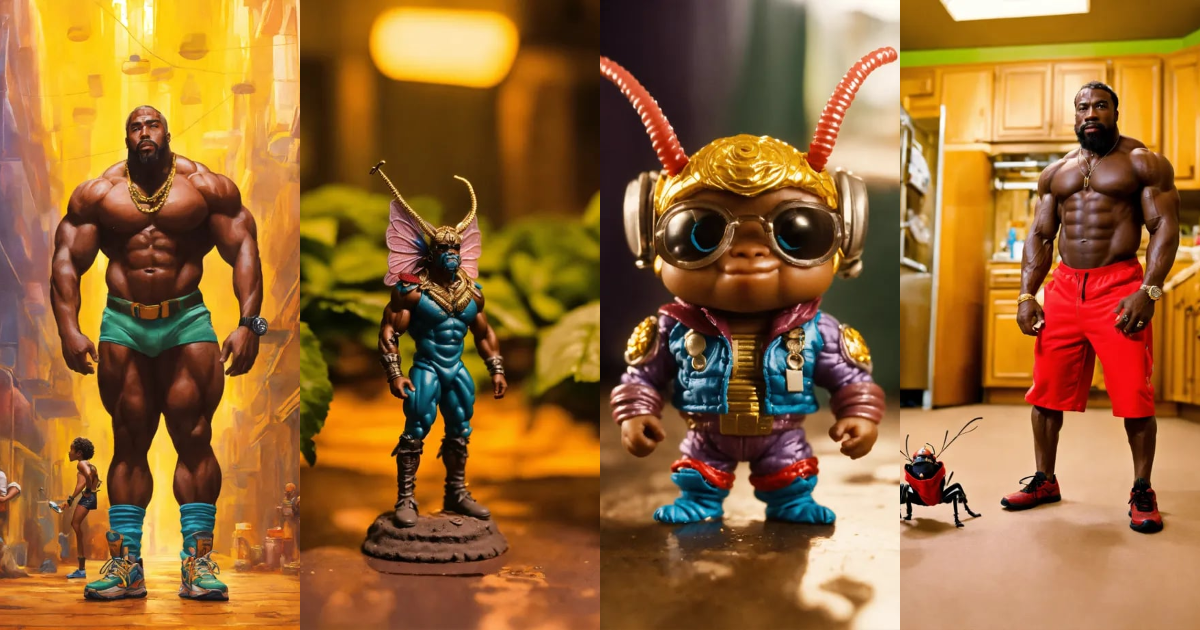 Lexica - 1 inch Bug size Shrunk tiny shrinking micro Rapper fairy toy ...