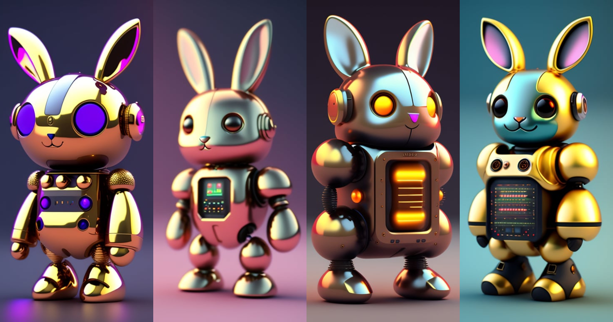 Lexica - A very cute robot bunny made from modular synthesizers, analog ...