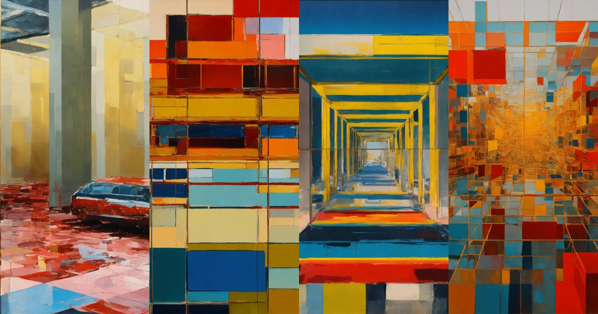 Lexica - Dmitri Cherniak nft, recursive art, oil painting, recursive ...