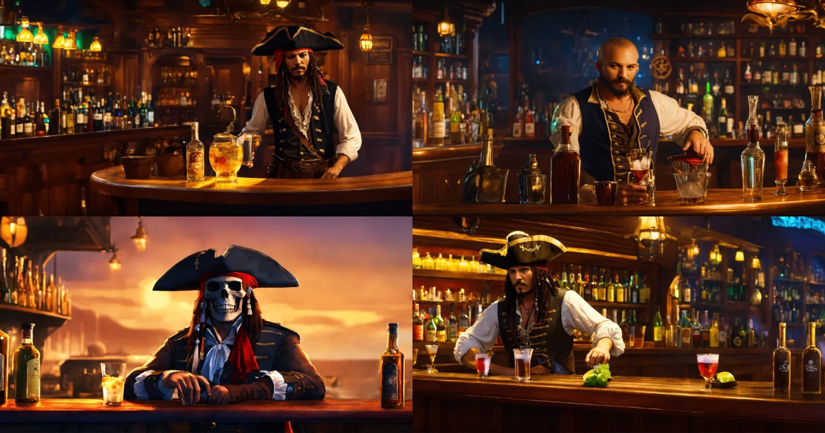 Lexica - Dead Pirate Bartender, 8k