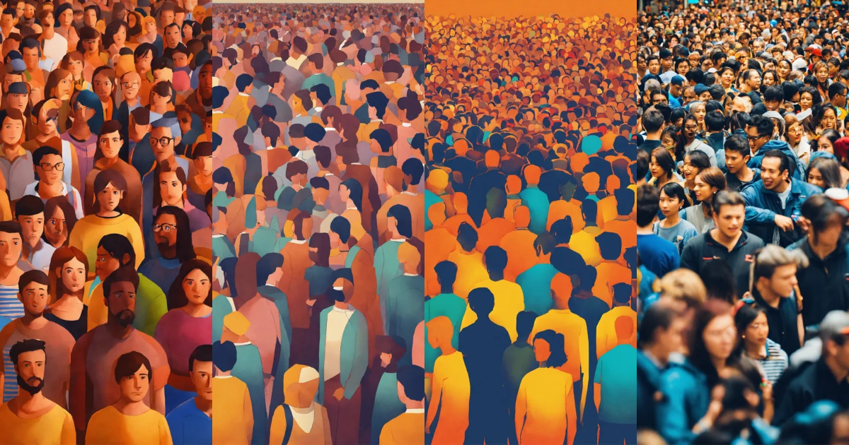 Lexica - Finding a group of people amongst a crowd