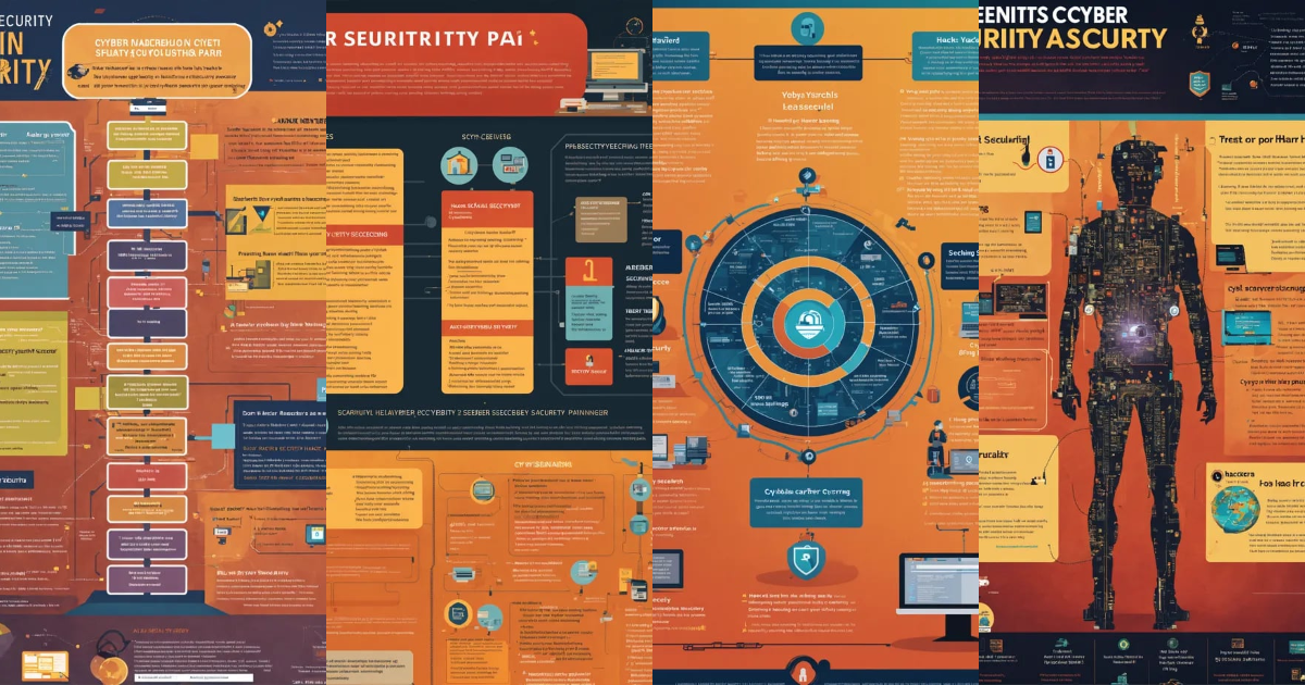 Lexica - Hacker themed poster showing cyber security learning path