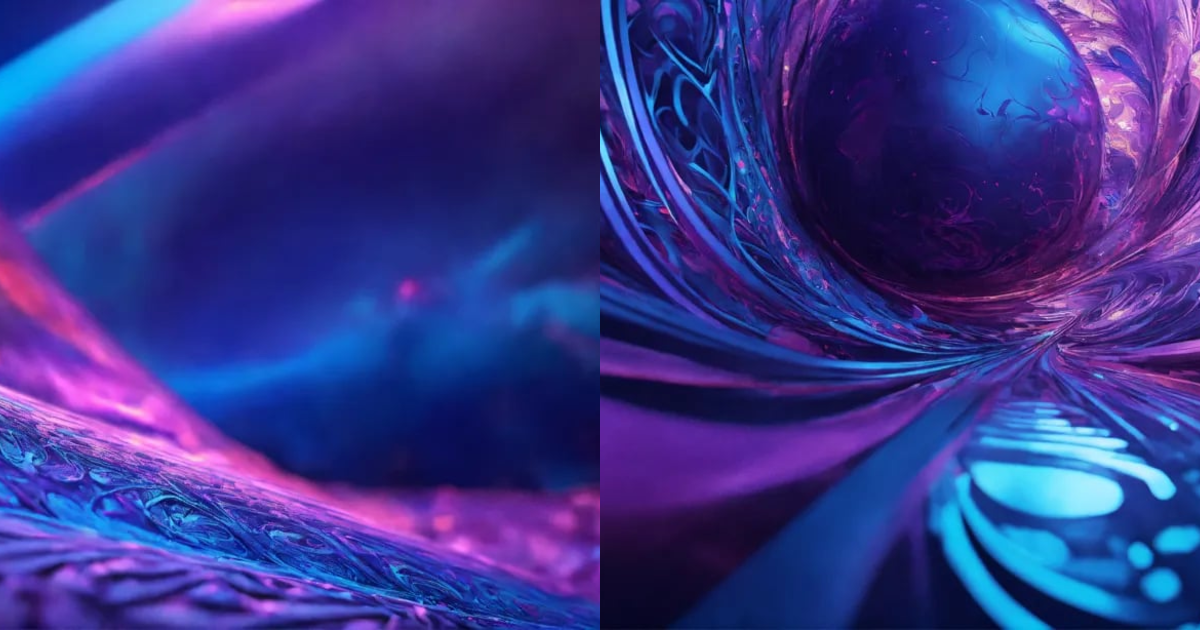 Lexica - Violet Blue abstract world, intricate designs, ornaments, 8K ...