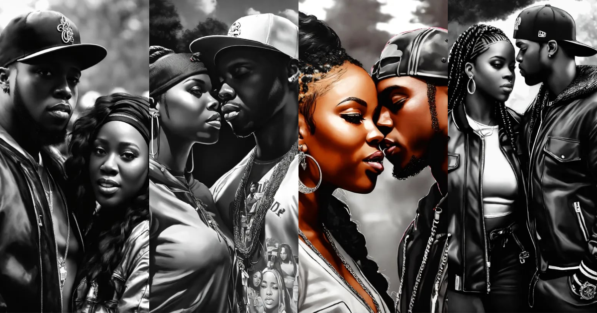 Lexica - Pop art, hyperrealist portrait of black rapper "Papoose" and ...
