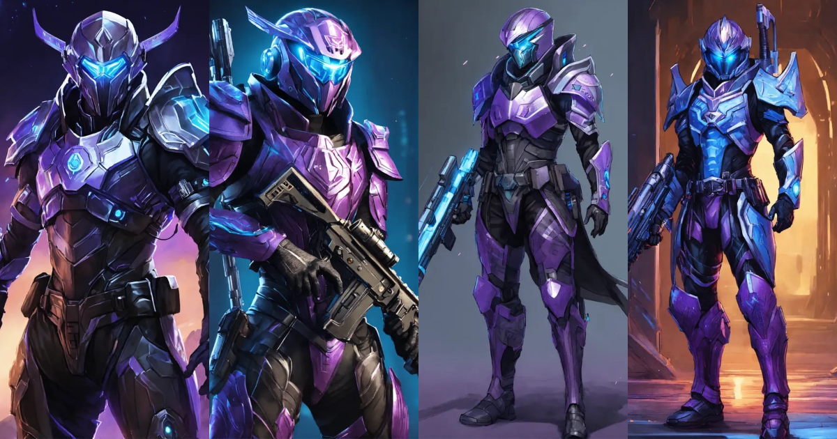 Lexica - Drawing of the full body of a high elf sci fi soldier wearing ...